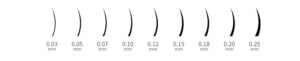 Lash Size Chart Guide 2022